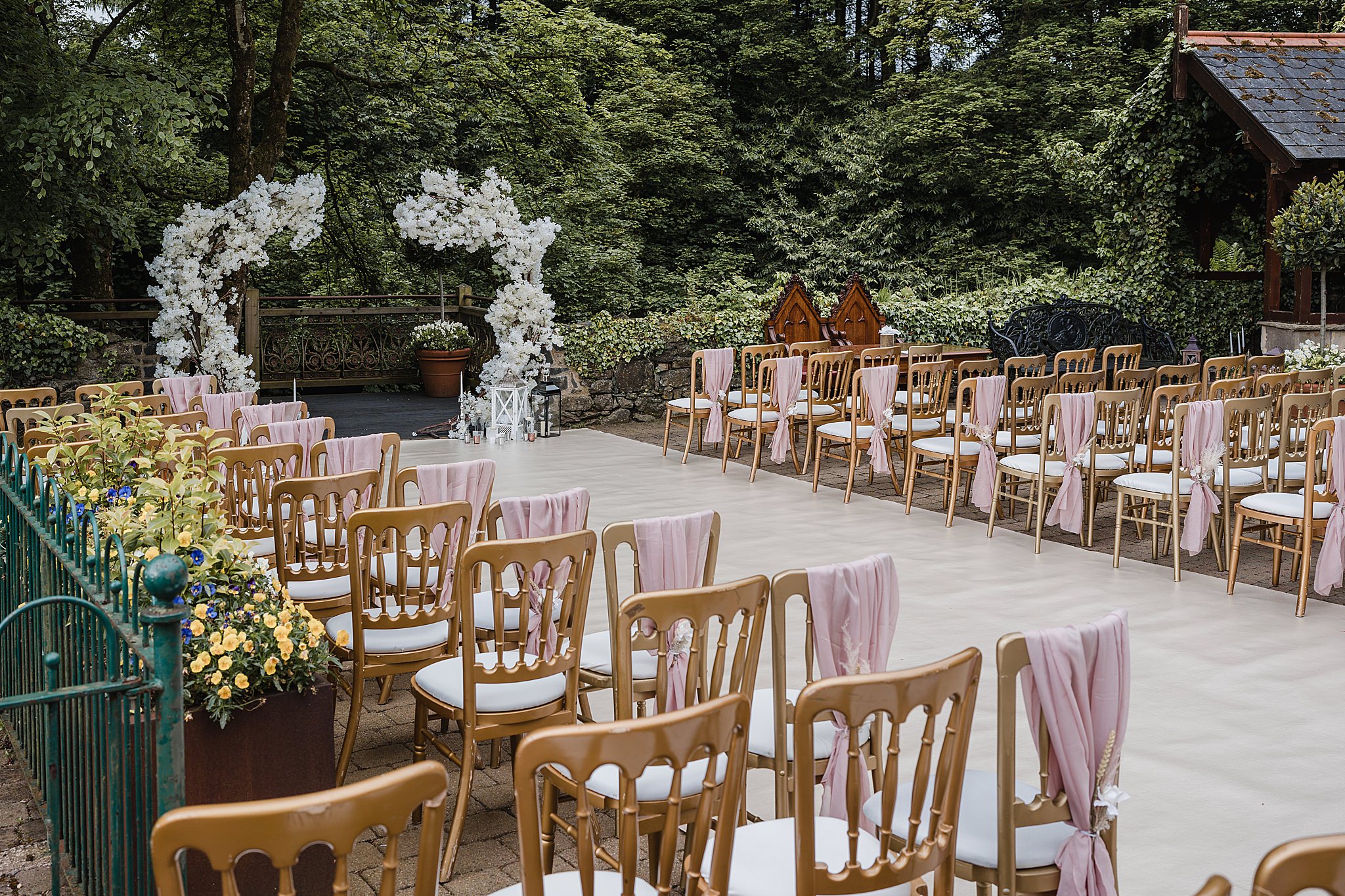 Outdoor Wedding At The Galgorm - Steven Hanna